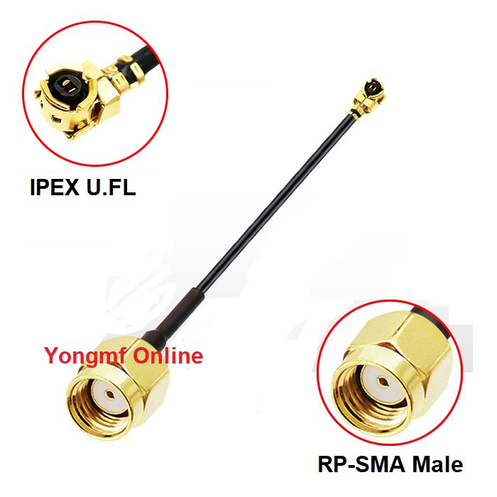 Cavo IPEX U.fl A RP-SMA HiLetgo 5pcs IPX IPEX-1 U.FL To SMA Female ...