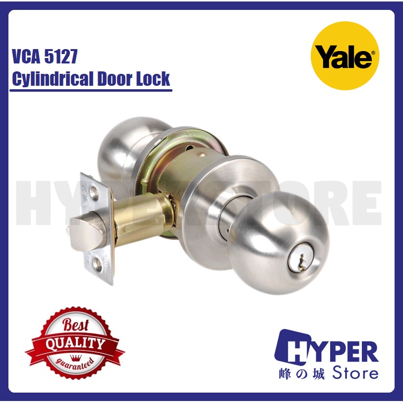 YALE Cylindrical Door Lock / Kunci Pintu Bilik / Kunci Silinder VCA ...