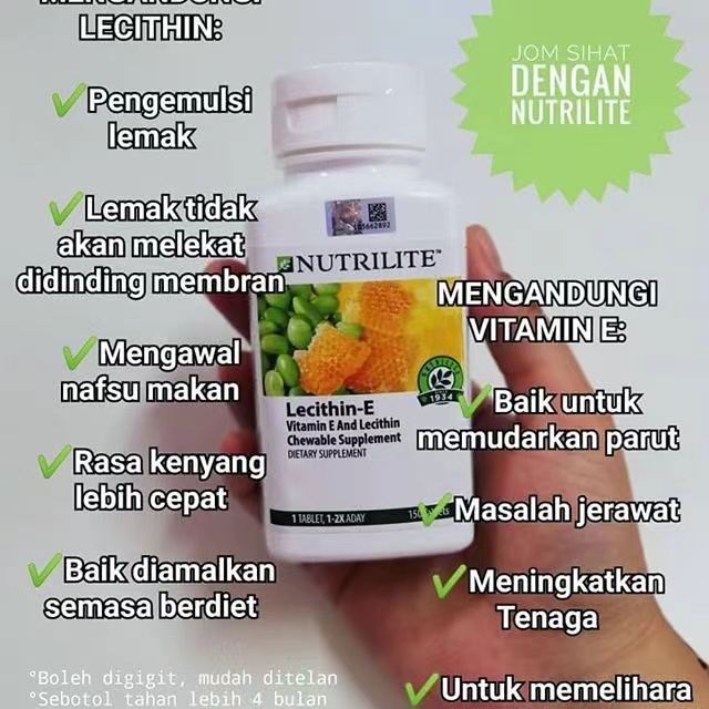 Nutrilite Lecithin -E(270TABLETS) | Shopee Malaysia