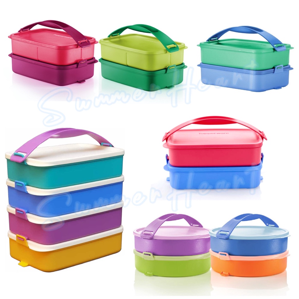 Tupperware Click To Go Rectangular 900ml / Round 880ml | Shopee Malaysia