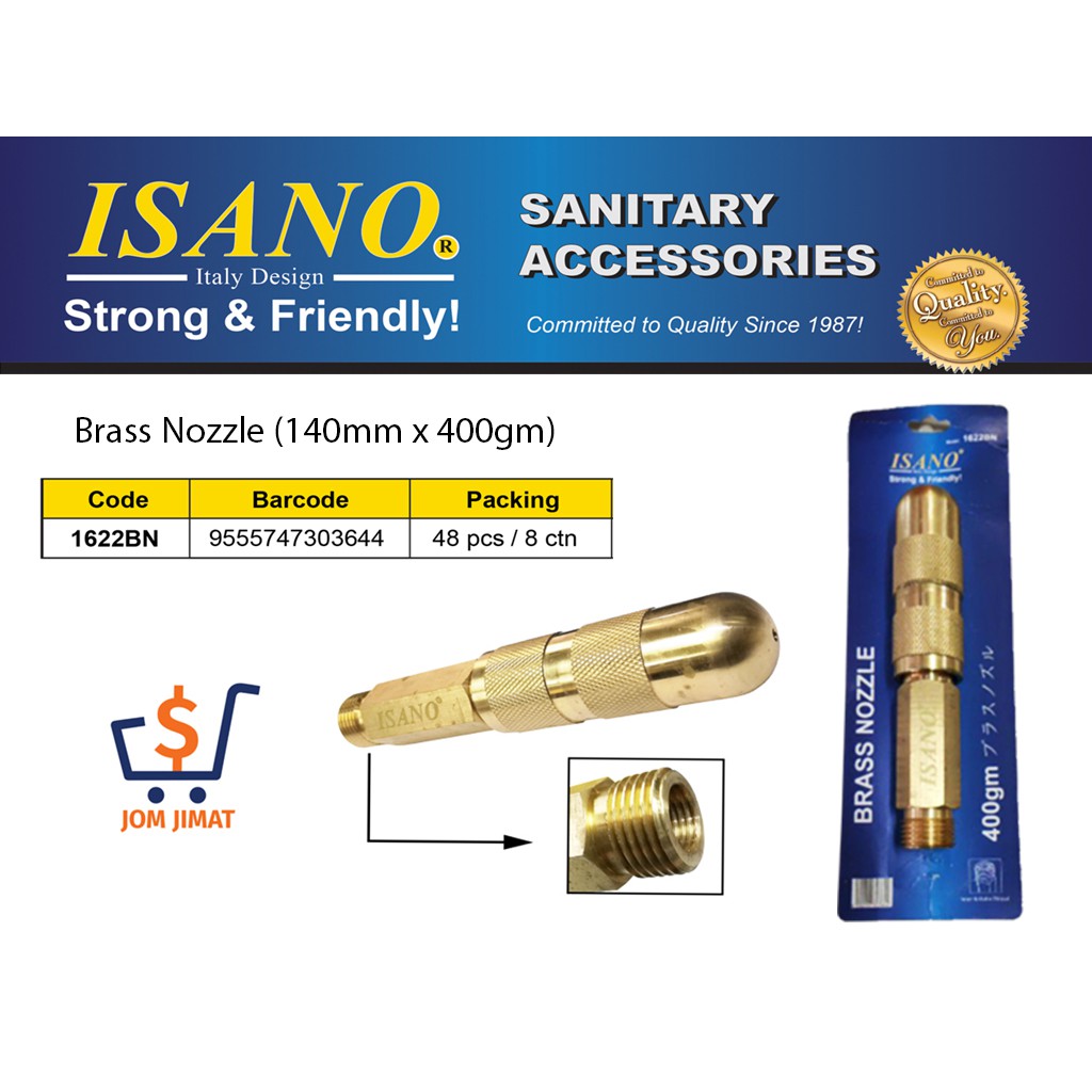 ISANO Brass Nozzle (140mm x 400gm) | Shopee Malaysia