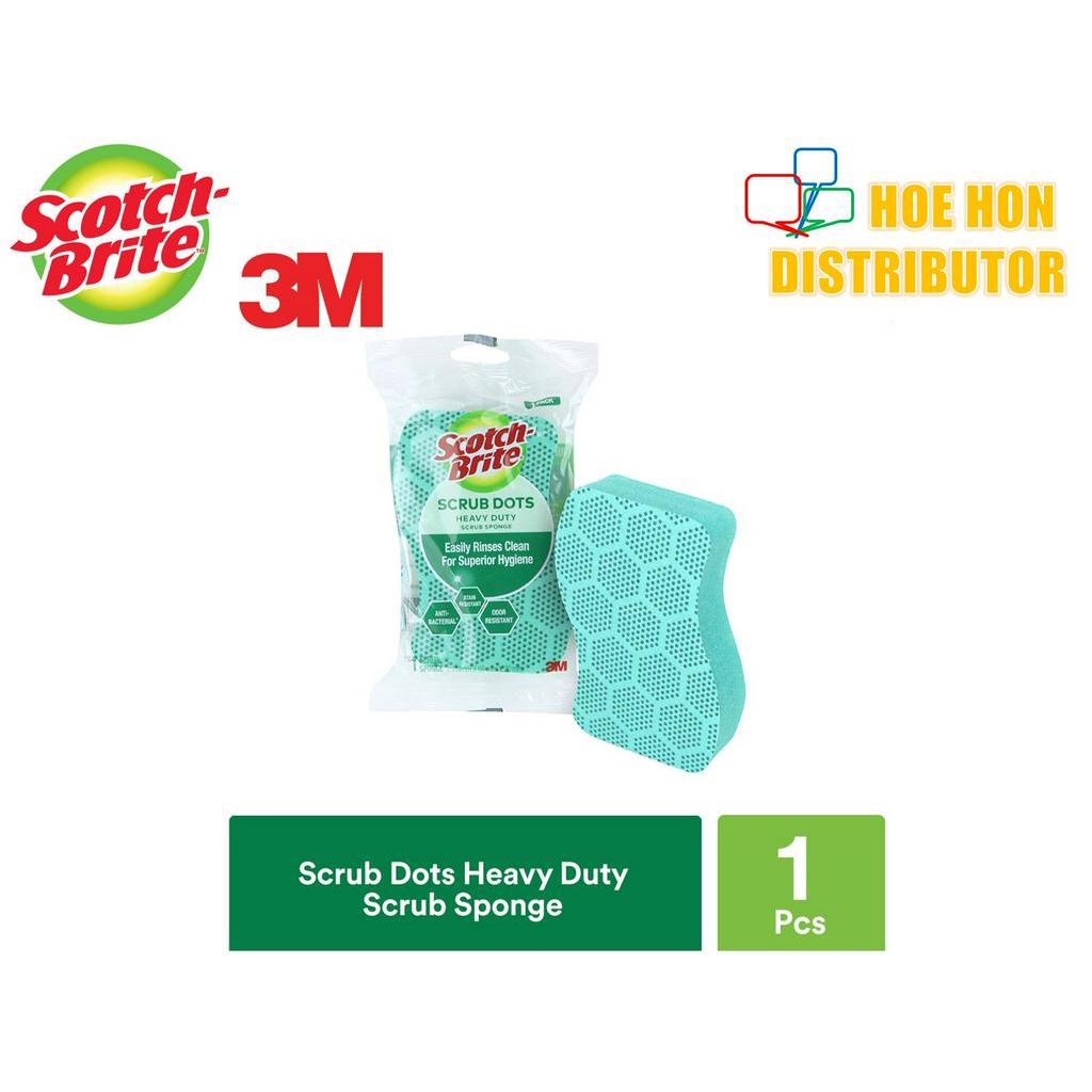 3M Scotch Brite Scrub Dots Heavy Duty Scrub Sponge (1 Pcs/Pack ...
