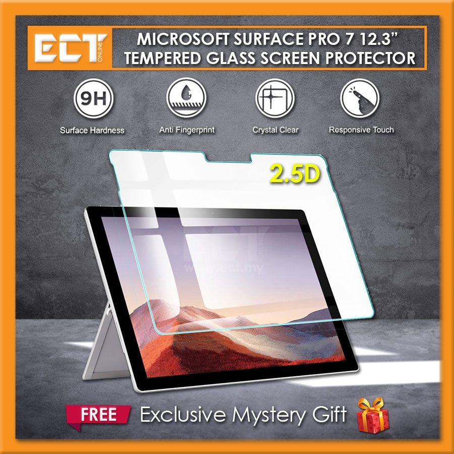 Microsoft Surface Pro 7 12.3" Tempered Glass Screen Protector (Absorbs ...