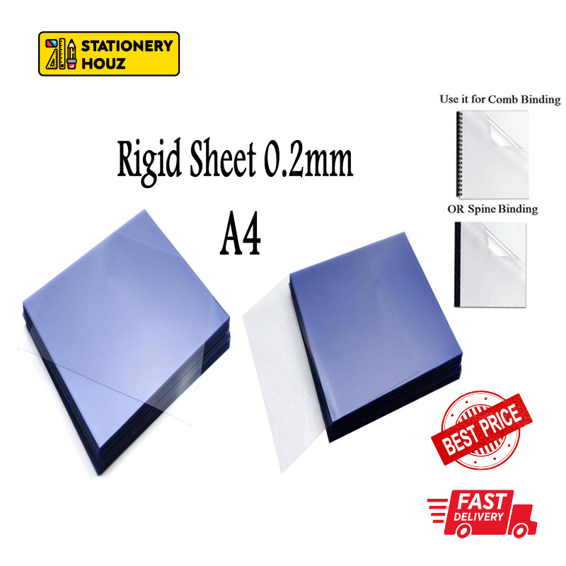 Stationery Houz A4 Rigid Sheet / Transparent Binding Plastic Cover /PVC Cover Sheet Kertas ...