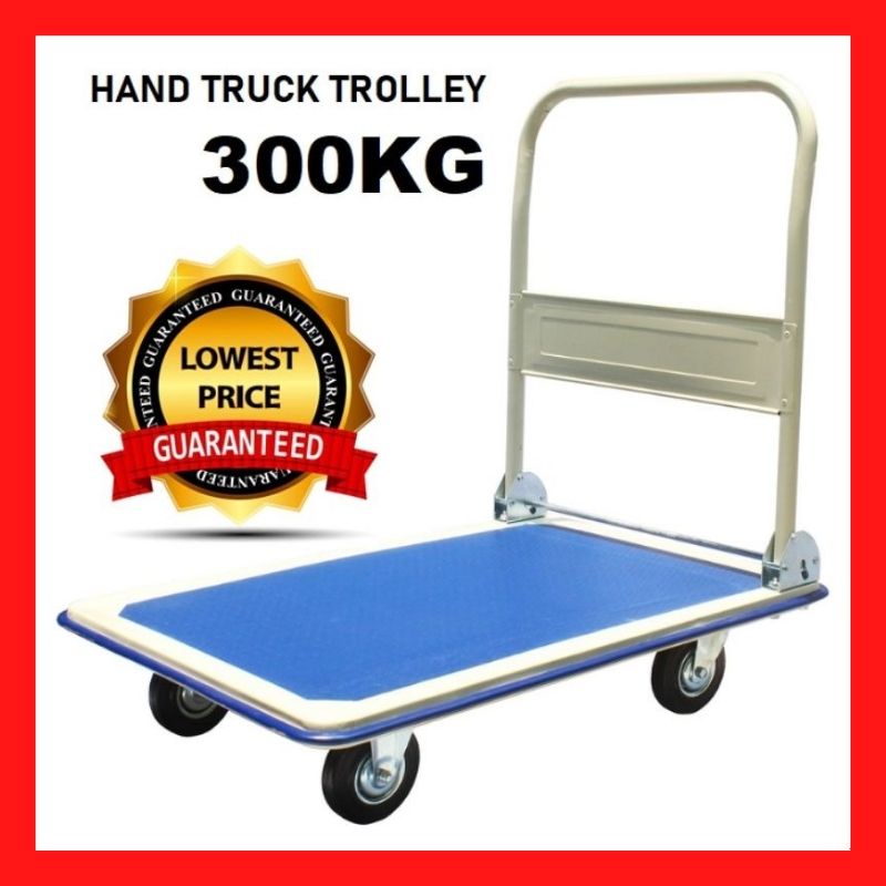 300Kg High Quality Trolley Heavy Duty Iron Foldable Platform Hand Truck ...