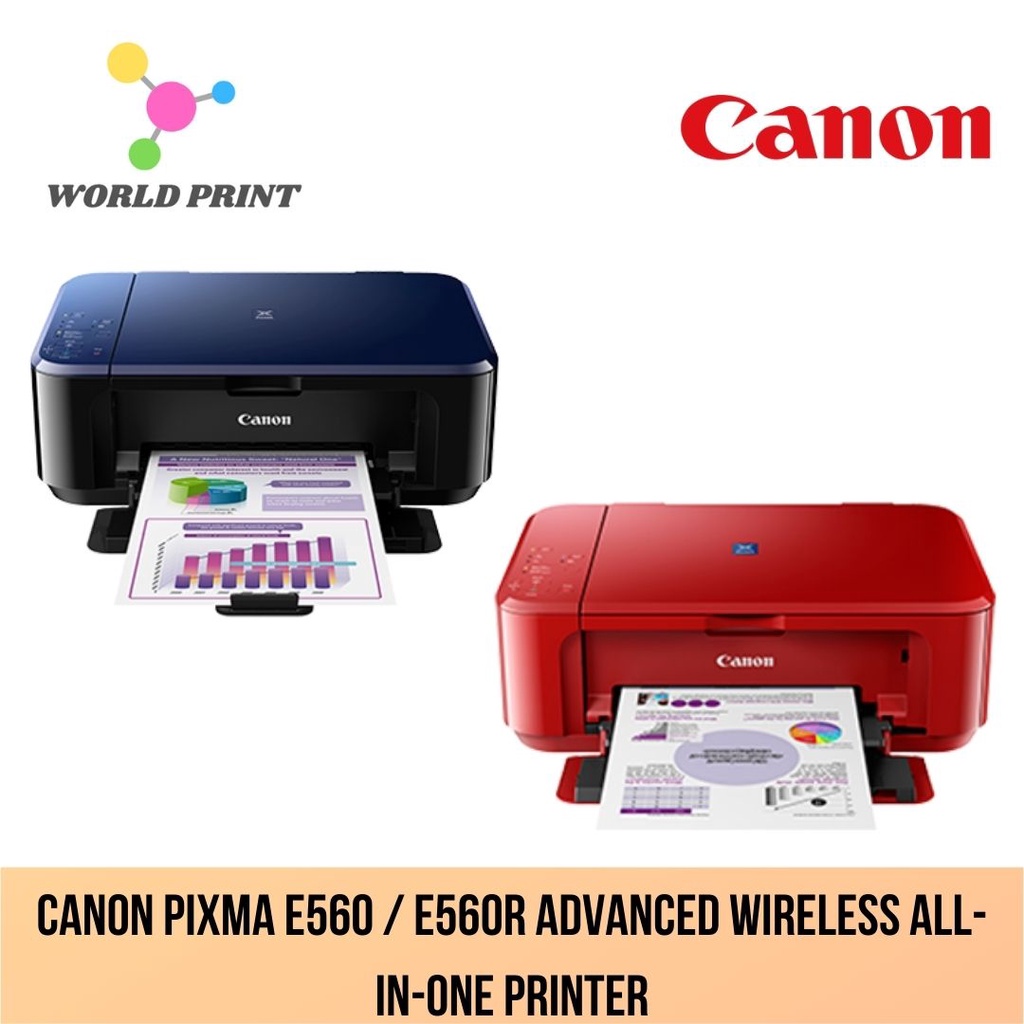 CANON PIXMA E560 / E560R Advanced Wireless All-In-One Printer | Shopee ...