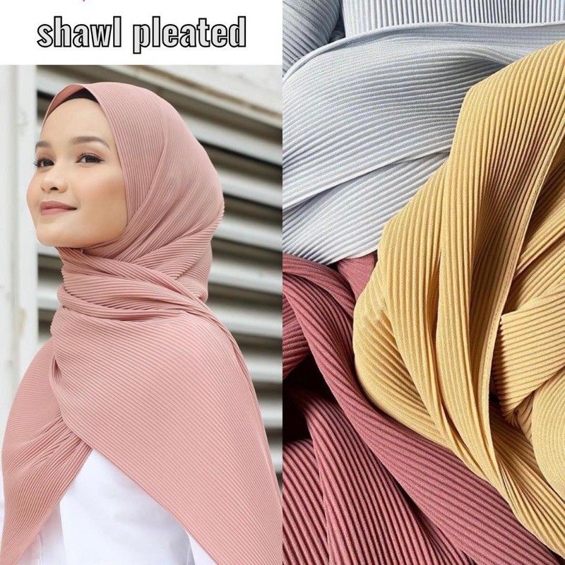 Shawl Chiffon Crush halus ( FULL PLEATED halus PREMIUM HEAVY SHIFFON )💥 ...
