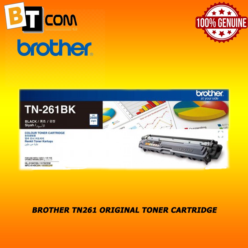 BROTHER TN261 Original Toner Cartridge Black, Cyan, Magenta, Yellow ...