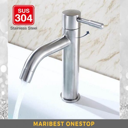 AT-304260SS SUS 304 Stainless Steel Bathroom Basin Tap | Shopee Malaysia