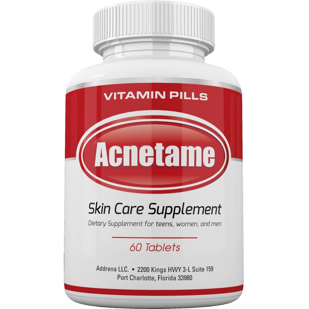 Acnetame 60 Tablets Acne Pills Supplements For Acne Vitamin Treatment