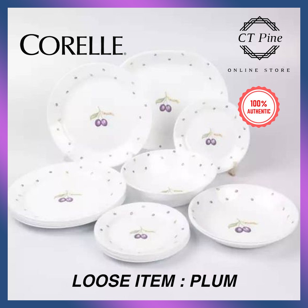 Corelle Plum PU [Loose Item] /// Classy Bread Luncheon Dinner Fish Soup ...