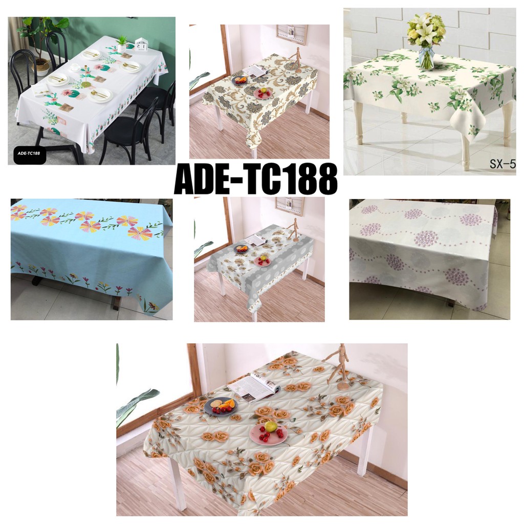{Ready Stock}ADE-TC-188 Water proof Table Cloth / Lapik Meja | Shopee ...
