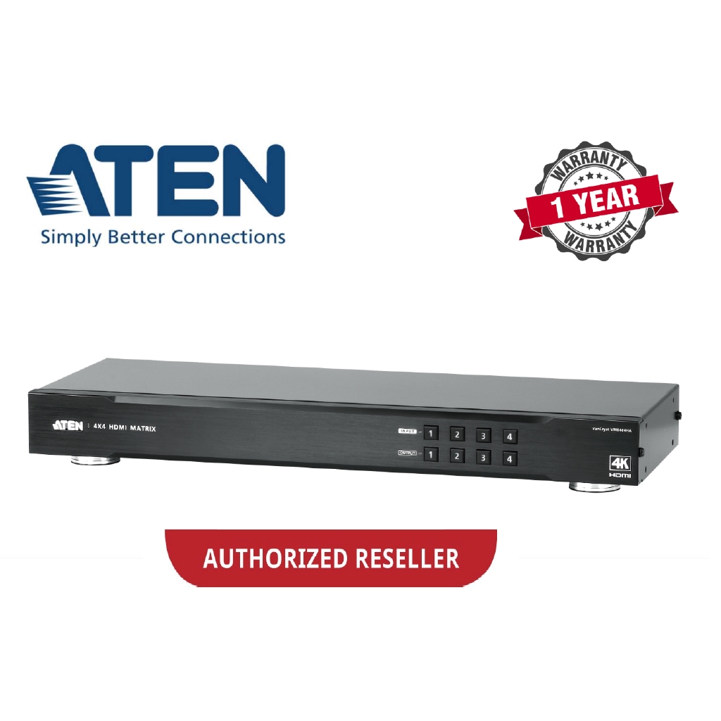 ATEN SWITCH HDMI MATRIX 4 IN TO 4 OUT PORT SUPPORT 4x4 4K HDMI Matrix ...
