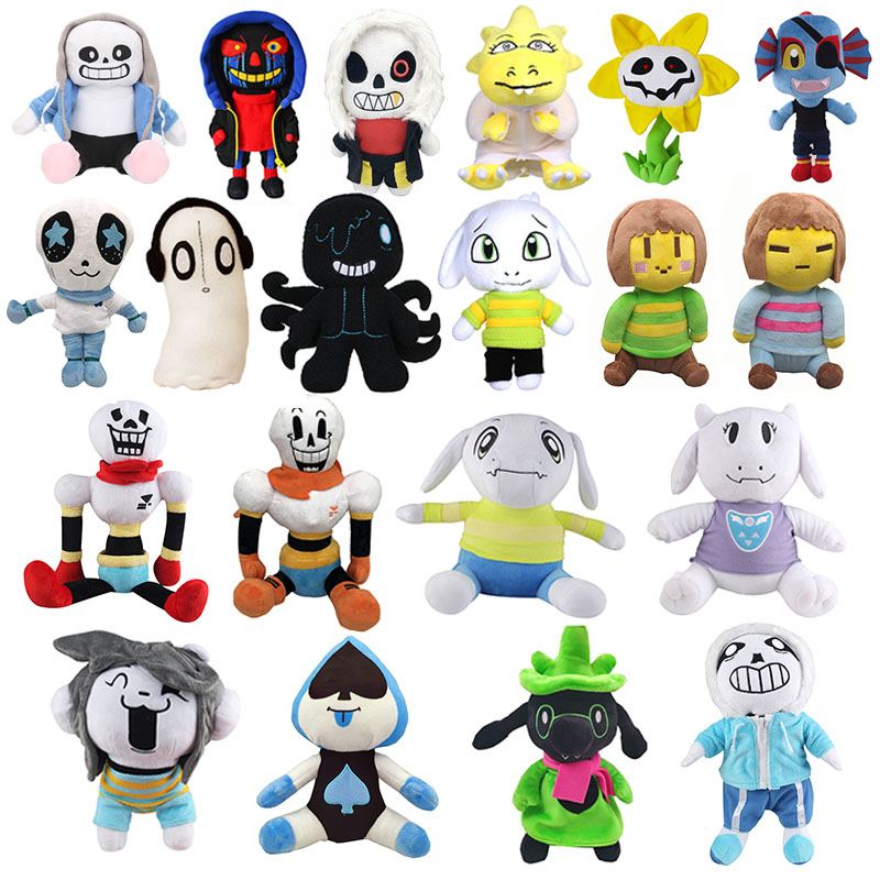 9 Styles Undertale Plush Toy Doll 20-36cm Undertale Sans Papyrus Frisk ...