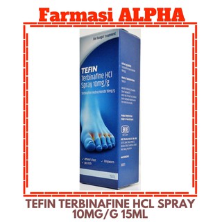 Tefin Terbinafine HCL Spray 10mg/g 15ml | Shopee Malaysia