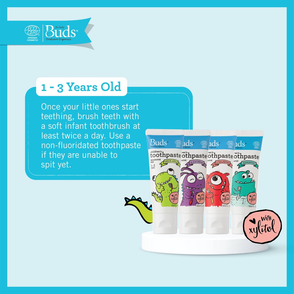 BOO Children's Toothpaste with Xylitol - Blackcurrant (50ml) | Shopee ...