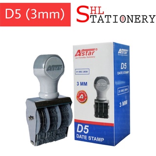ASTAR Date Chop / Date Stamp / Cop Tarikh (D3-5mm / D4-4mm / D5-3mm ...