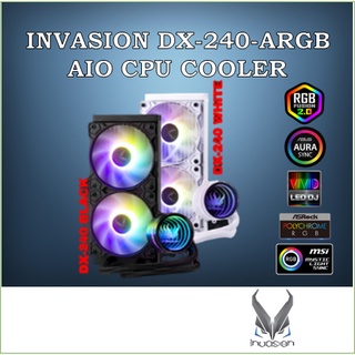 INVASION HALARA VR2 FA-240 AIO CPU COOLER (BLACK / WHITE) | INVASION DX ...