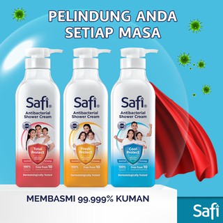 Safi Antibacterial Shower Cream - 1000ml Total Protect / Fresh Protect ...