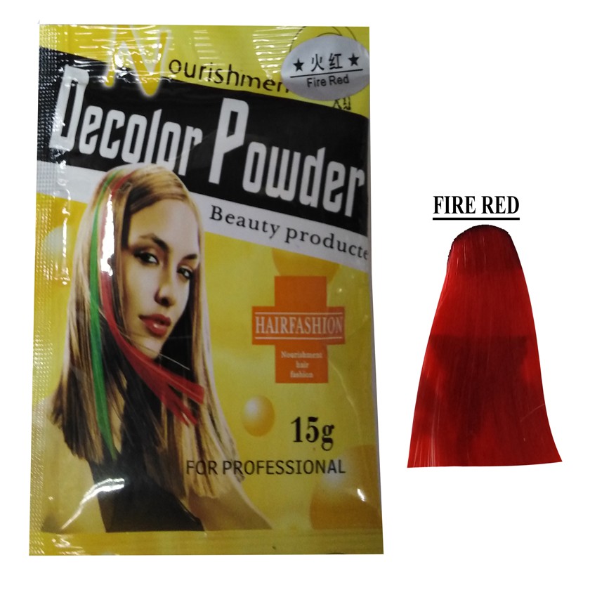 Decolor Powder FIRE RED 15g | Shopee Malaysia