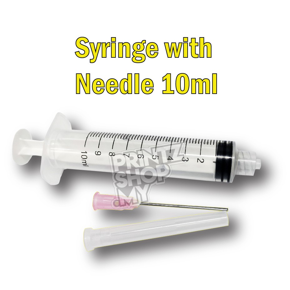 Syringe with Needle 10ml / Refill Printer Cartridge Ink | Shopee Malaysia