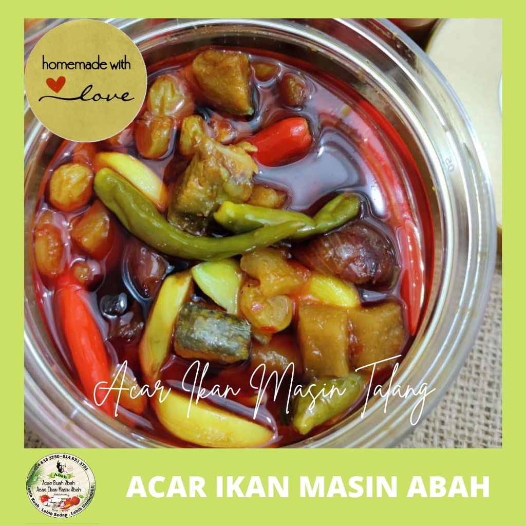 Acar ikan masin ABAH ( Talang ) homemade | Shopee Malaysia