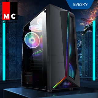 Evesky SAILOR ruix Case Mid-Tower PC Gaming Case ATX/M-ATX/ITX - Front I/O USB 3.0 Port ...