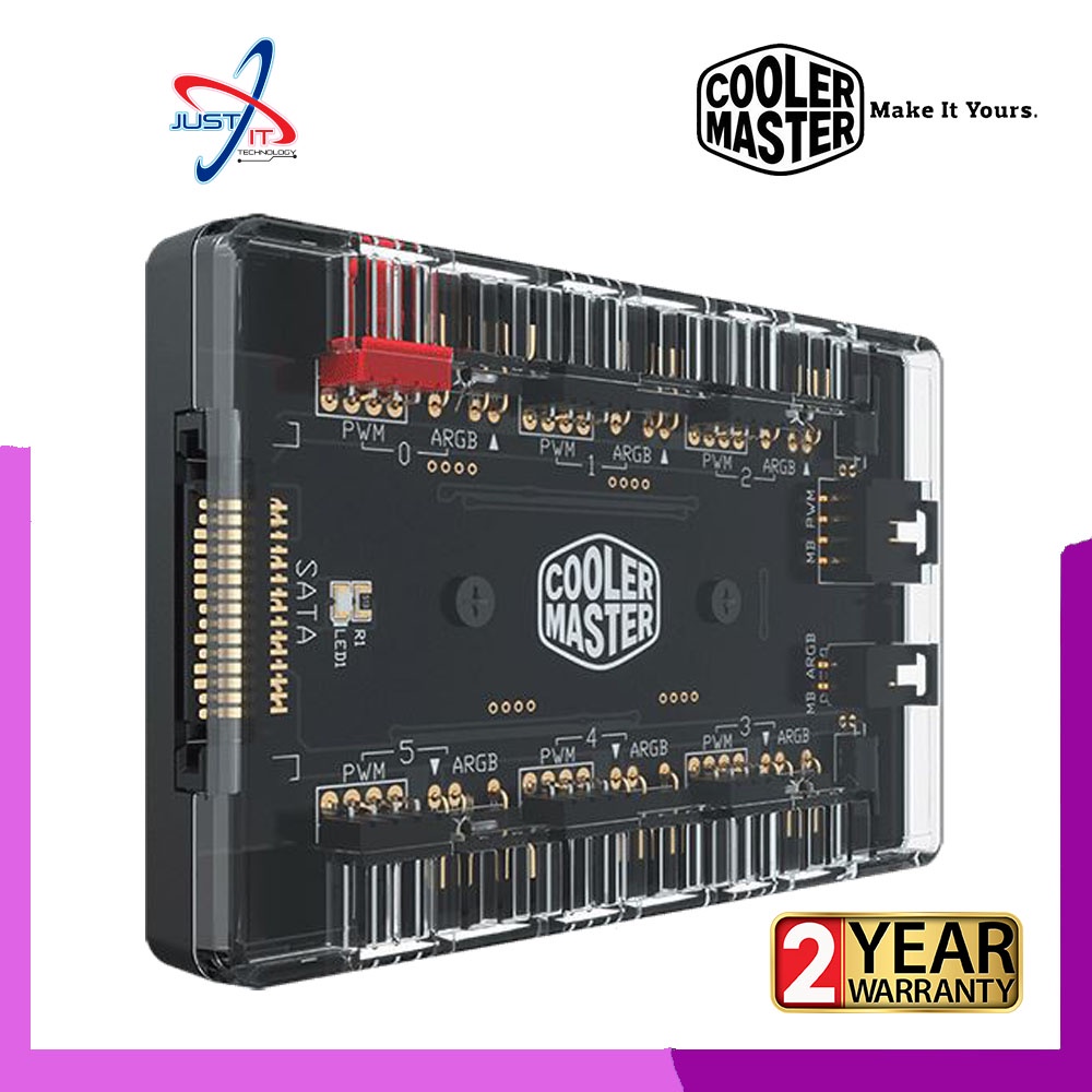 Cooler Master MasterFan ARGB And PWM Hub 1 To 6 Port (MFX-ZHHN-1NNN6-R1 ...