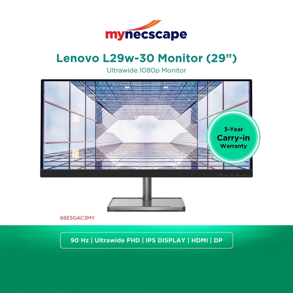 Lenovo L29w-30 29" Ultrawide 1080p Monitor with Eyesafe | Shopee Malaysia