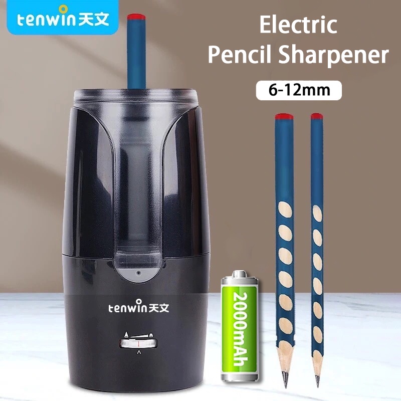 Tenwin Electric Automatic Pencil Sharpener Auto Rotary Electronic ...