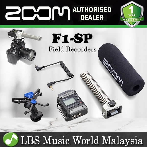 Zoom F1-SP Field Recorder and Shotgun Microphone Mic (F1SP F1 SP ...