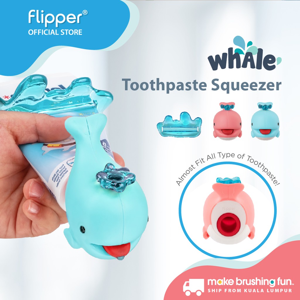 Flipper Whale Toothpaste Squirter Squirt Your Toothpaste with Fun ...