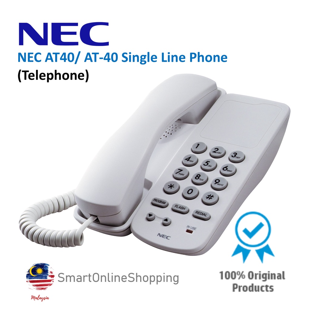 NEC AT40/ AT-40 Single Line Phone (Telephone) | Shopee Malaysia