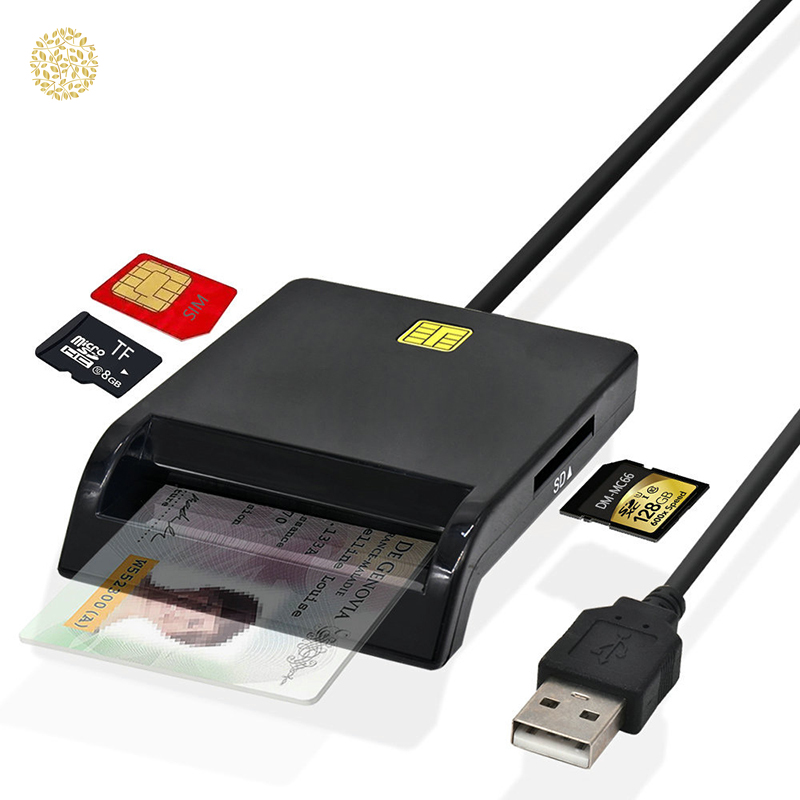 DM-HC66 Smart IC SIM SD TF USB Card Reader ATM ID DNI CAC Smart ...