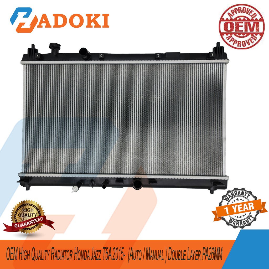 OEM High Quality Radiator Honda Jazz T5A 2015- (Auto / Manual ) Double ...
