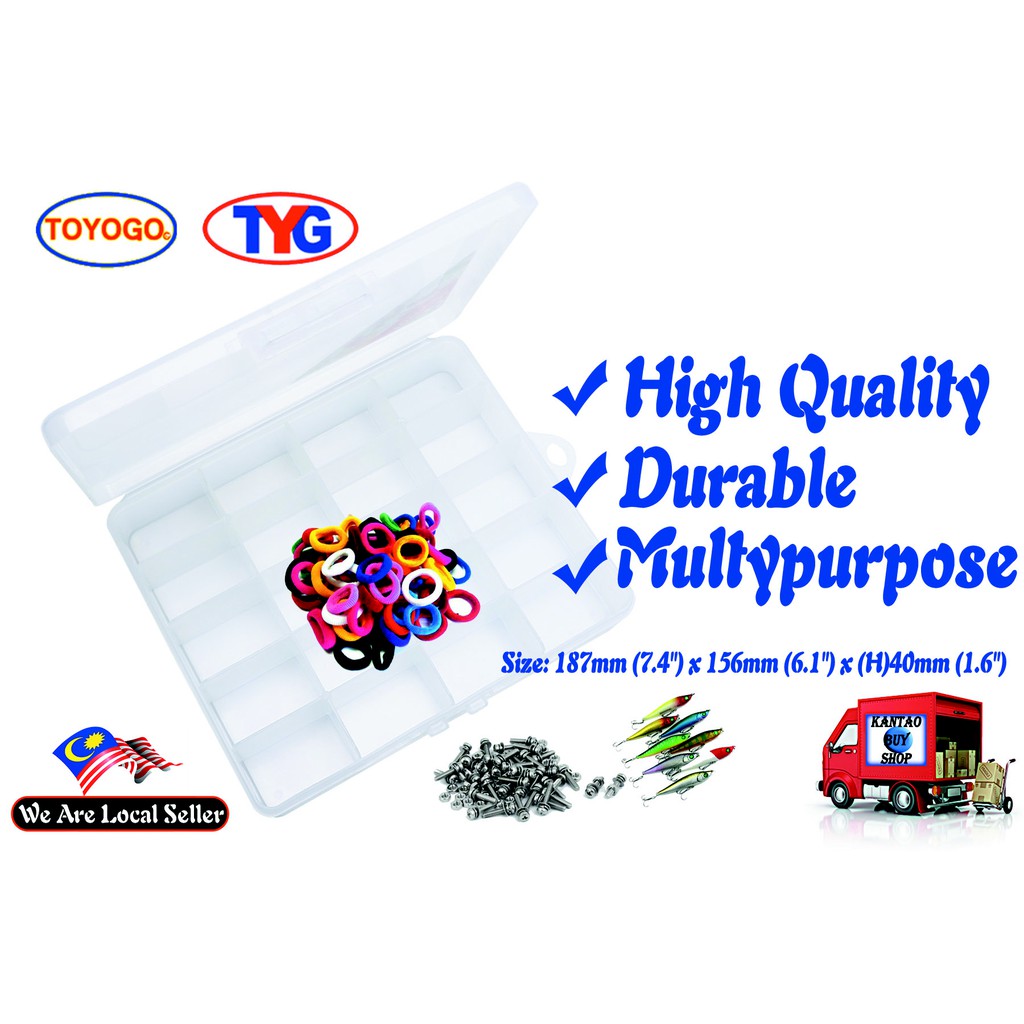Toyogo High Quality Multy Purpose Small Tool Box (20x slots) | Shopee ...