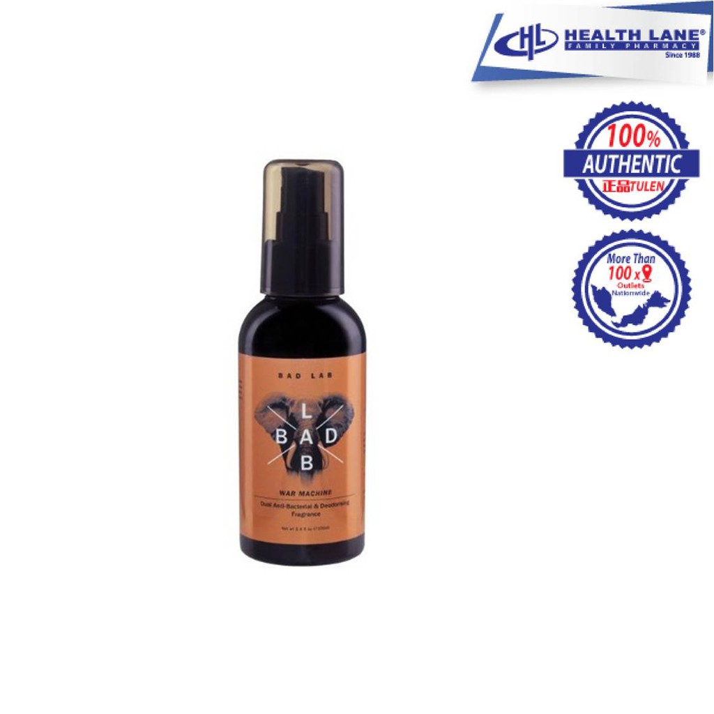 Bad Lab Dual Anti-Bac & Deo Spray - War Machine (100ml) | Shopee Malaysia