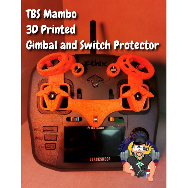 TBS Mambo Tpu 3D Print Gimbal and Switch Protector (Ethix and TBS ...