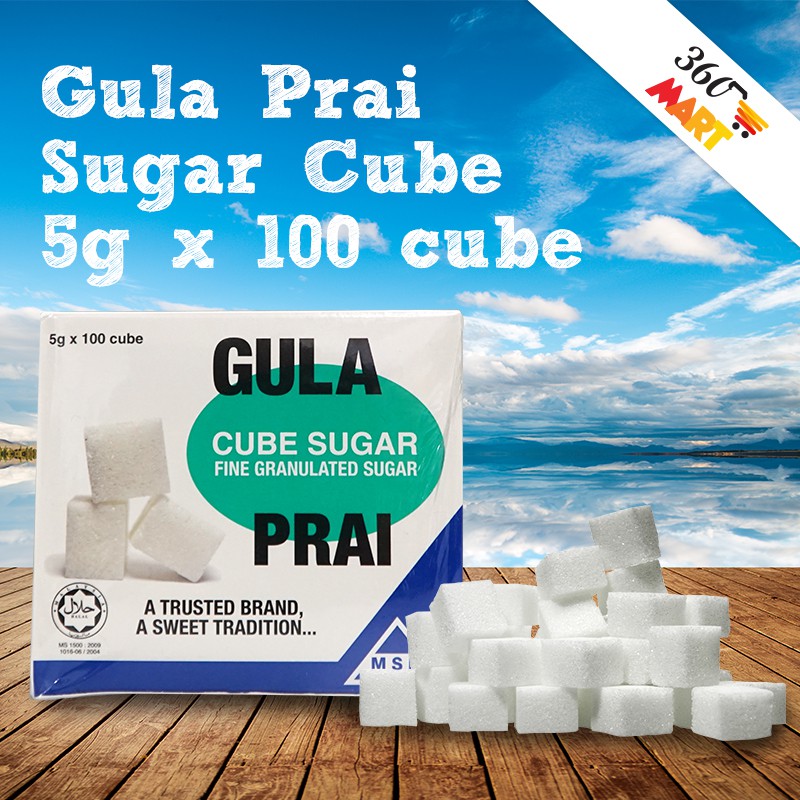 Gula Prai Sugar Cube (Kiub Gula) 5g x 100 cube | Shopee Malaysia