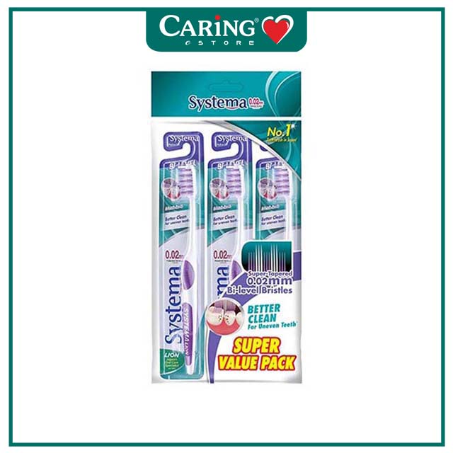 SYSTEMA TOOTHBRUSH SUPER VALUE PACK BI LEVEL 3S | Shopee Malaysia
