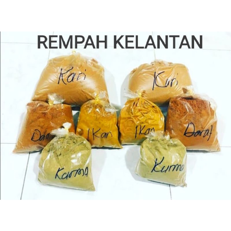 REMPAH GULAI KELANTAN 500g / REMPAH KARI / REMPAH KURMA / REMPAH DALCA ...