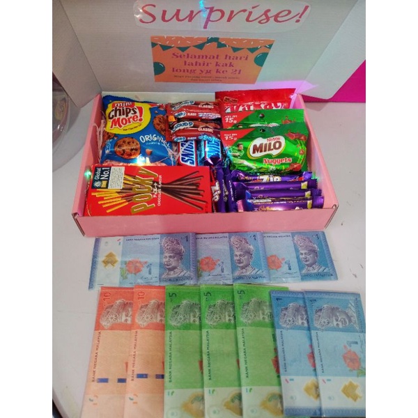 (Duit rm100) Surprise gift box money chocolate | Shopee Malaysia