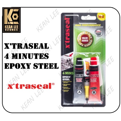 X'TRASEAL 4 MINUTES EPOXY STEEL/ STEEL EPOXY/ GUM EPOXY/ STEEL ADHESIVE ...