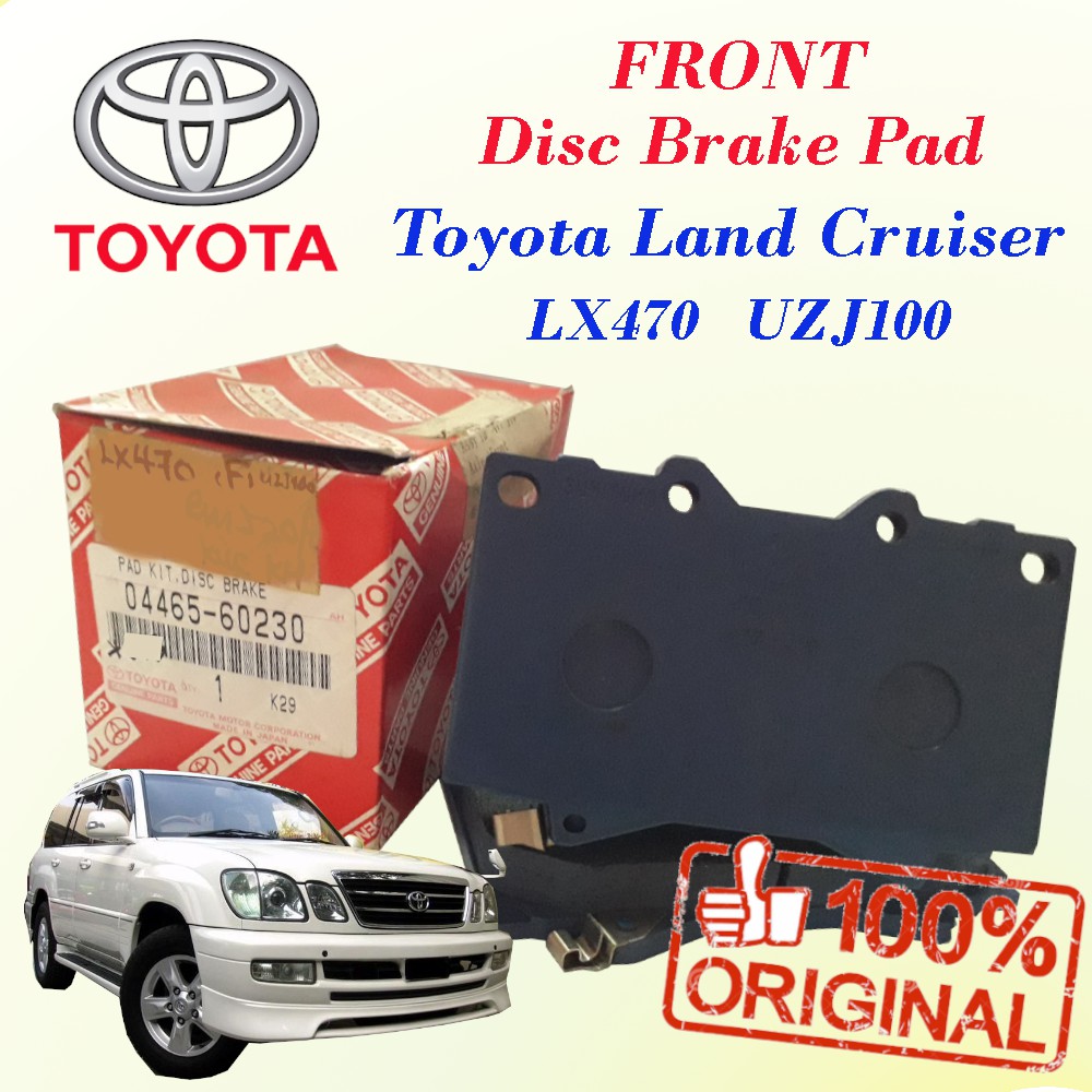 Genuine TOYOTA Land Cruiser LX470 ( UZJ100 ) Front Disc Brake Pad***100 ...