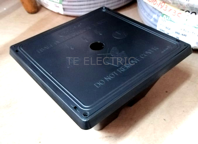 PVC LINK PVC EARTH CHAMBER PLASTIC GROUNDING BOX (BLACK) | Shopee Malaysia