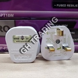 SIRIM 13A White Plug Top Made in Malaysia 3 Pin Style UK Design Safety ...