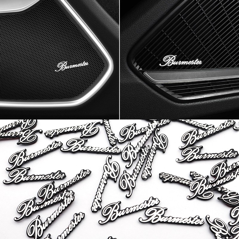 Car Interior Audio Sticker Burmester 3D Logo Metal Sticker Hi-Fi ...