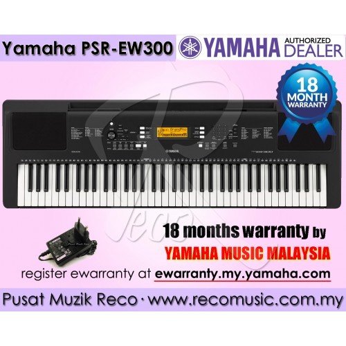 Yamaha PSR-EW300 76 keys Portable Keyboard | Shopee Malaysia
