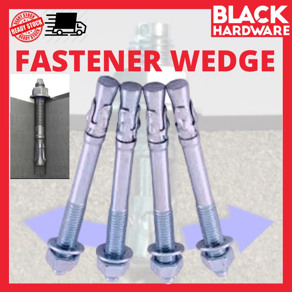 BLACK HARDWARE Zinc Concrete Wall Plug Industrial Concrete Fastener ...