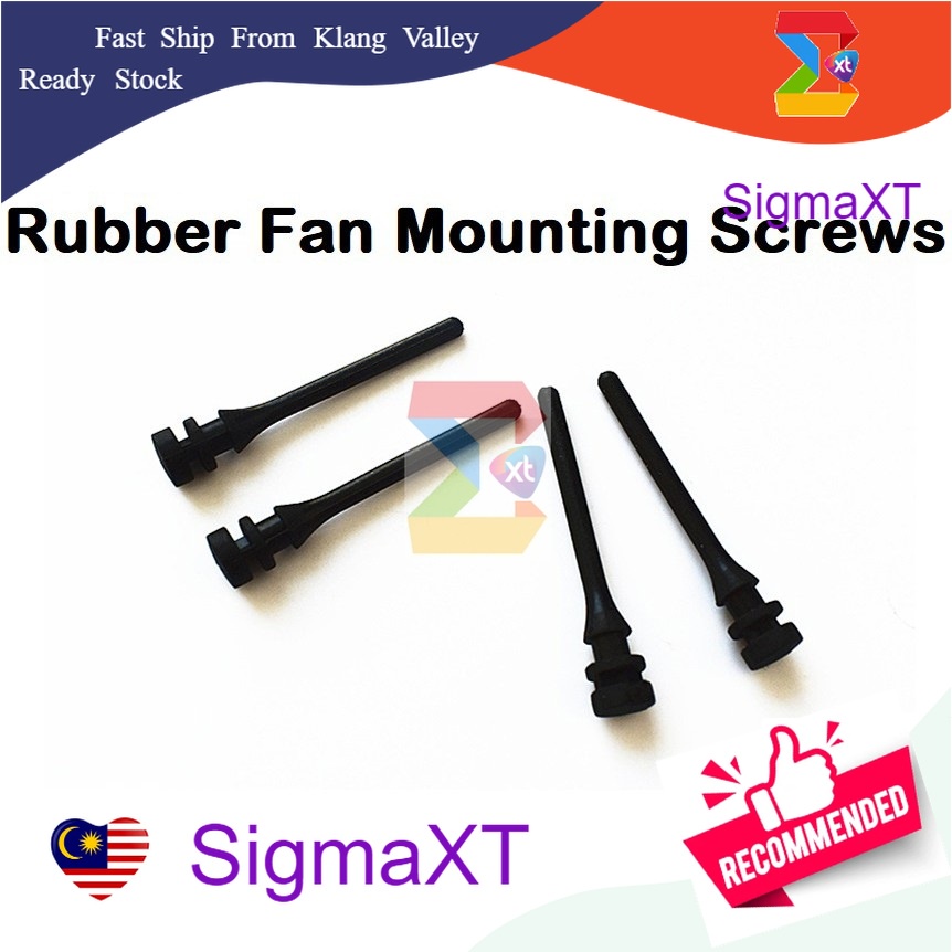 4PCS Rubber PC Case Cooling Fan Mounting Screws Computer Noise ...
